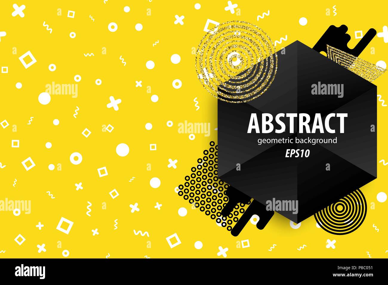 Holiday abstract geometric invitation Stock Vector Image & Art - Alamy