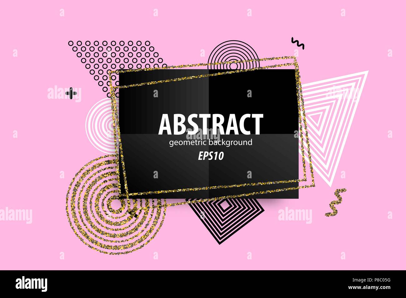 Holiday abstract geometric invitation Stock Vector Image & Art - Alamy