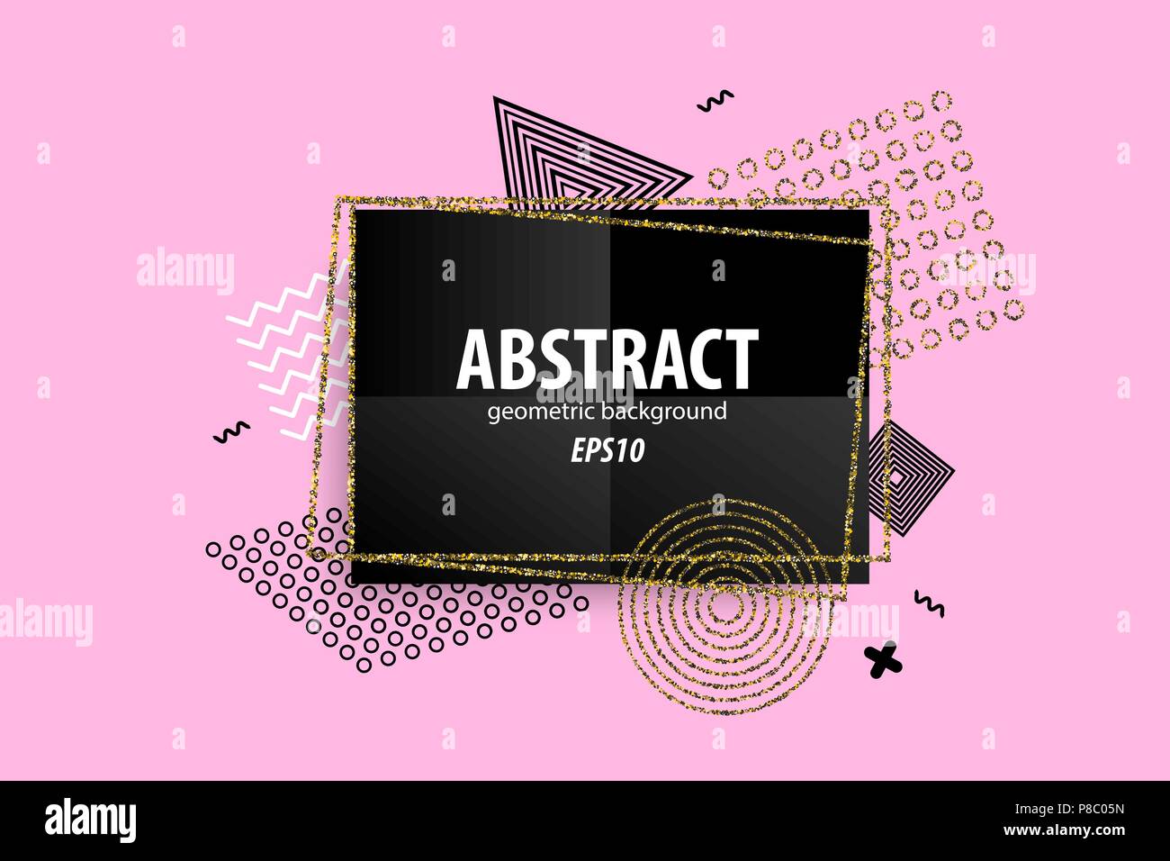 Holiday abstract geometric invitation Stock Vector Image & Art - Alamy