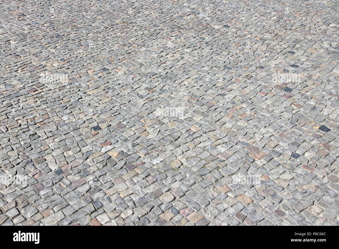 Cobbled square backgrond - cobbles pattern in Berlin, Germany Stock ...