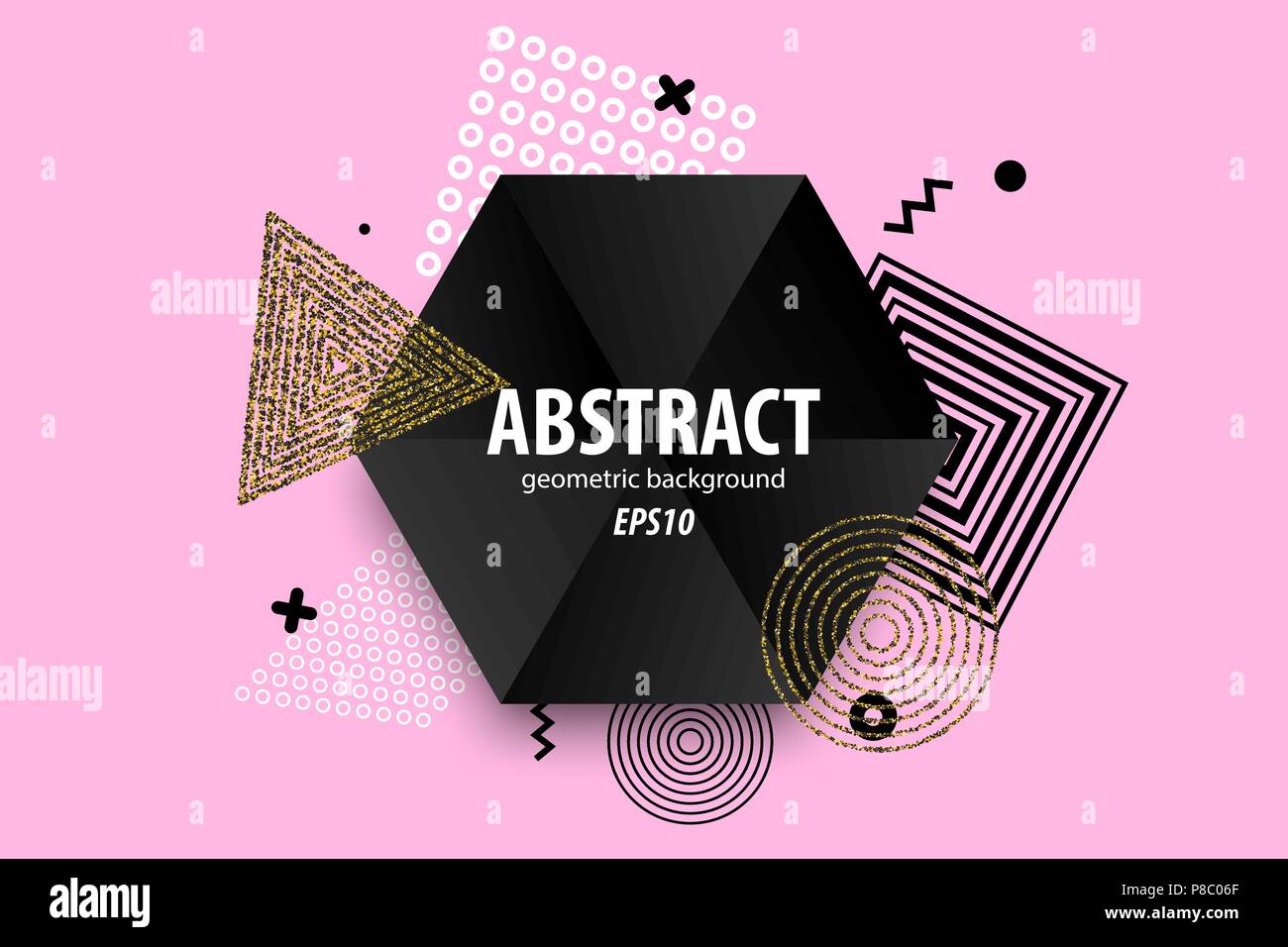 Holiday abstract geometric invitation Stock Vector Image & Art - Alamy