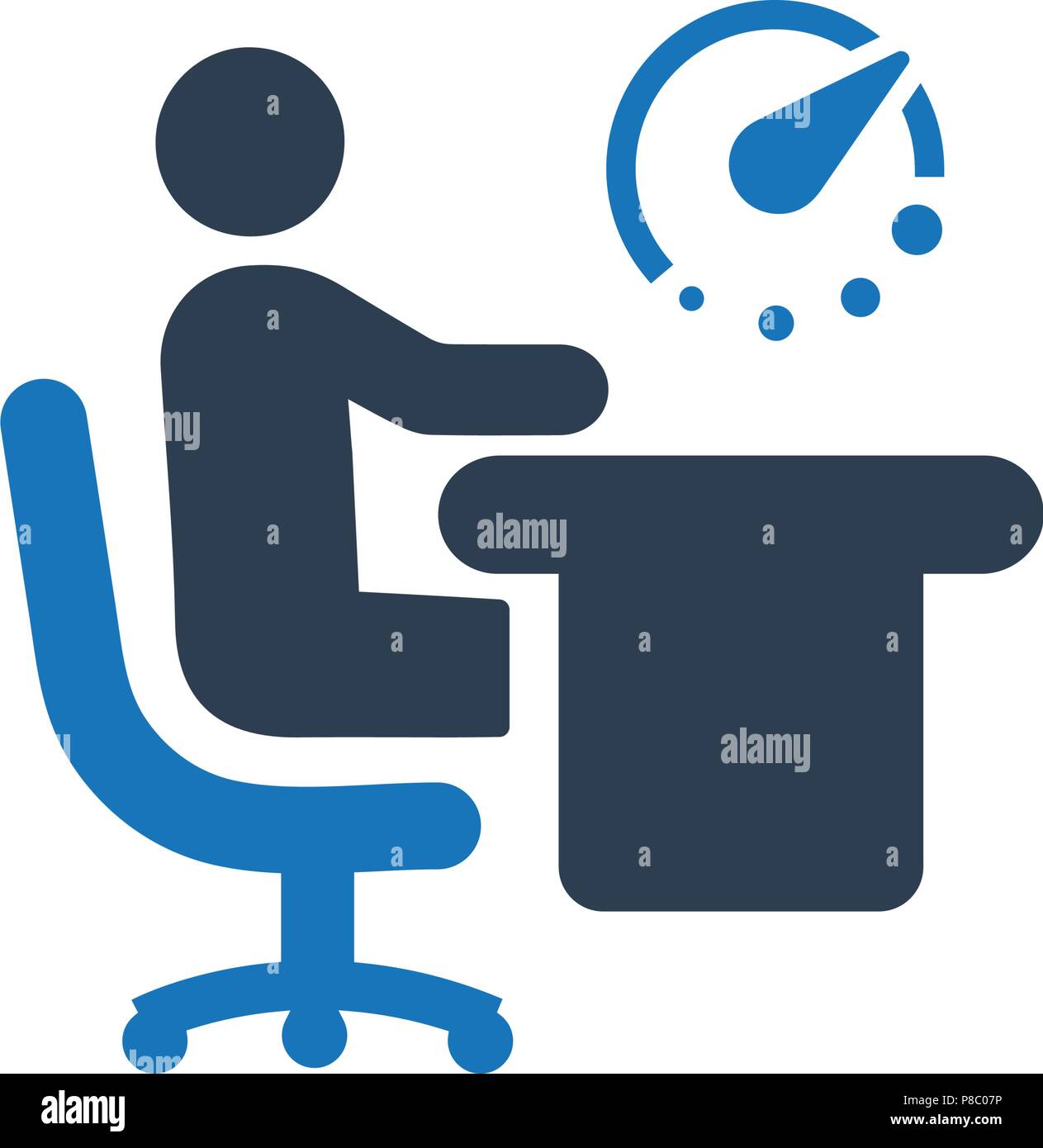 Office Working Icon Stock Vector Image & Art - Alamy