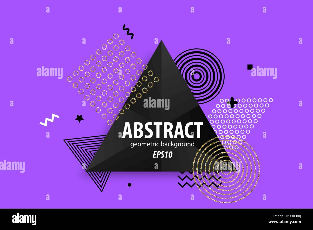 Holiday abstract geometric invitation Stock Vector Image & Art - Alamy