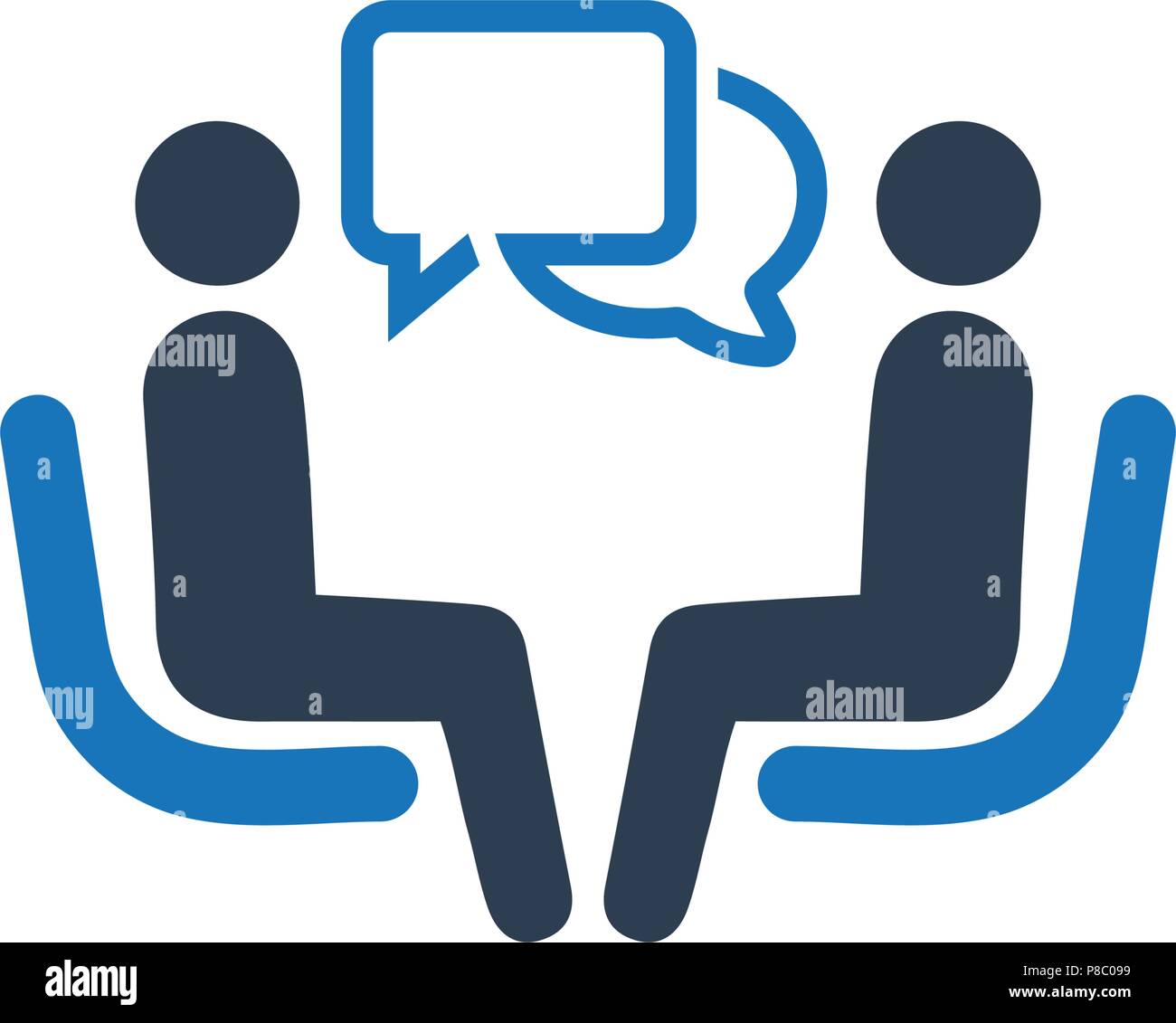 Business Conversation Icon Stock Vector Image & Art - Alamy