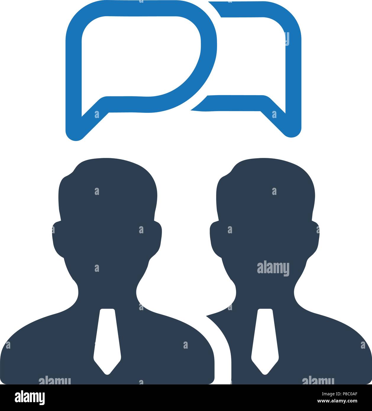 Business Conversation Icon Stock Vector Image & Art - Alamy