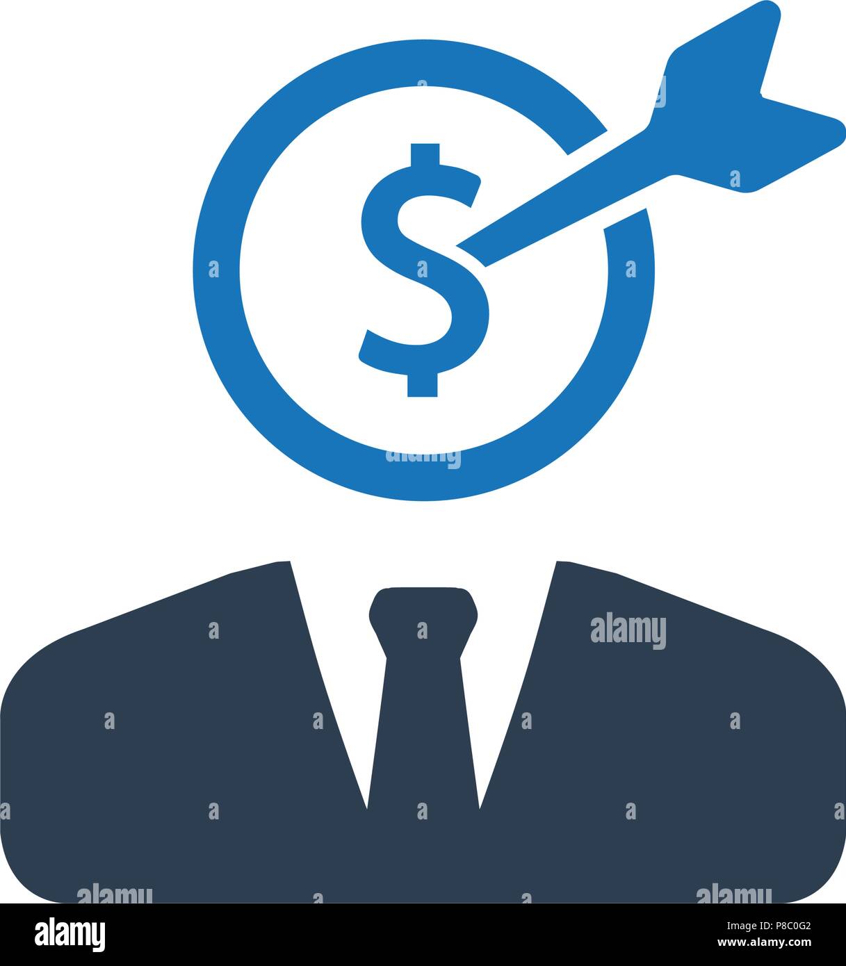 Financial Target Icon Stock Vector Image & Art - Alamy