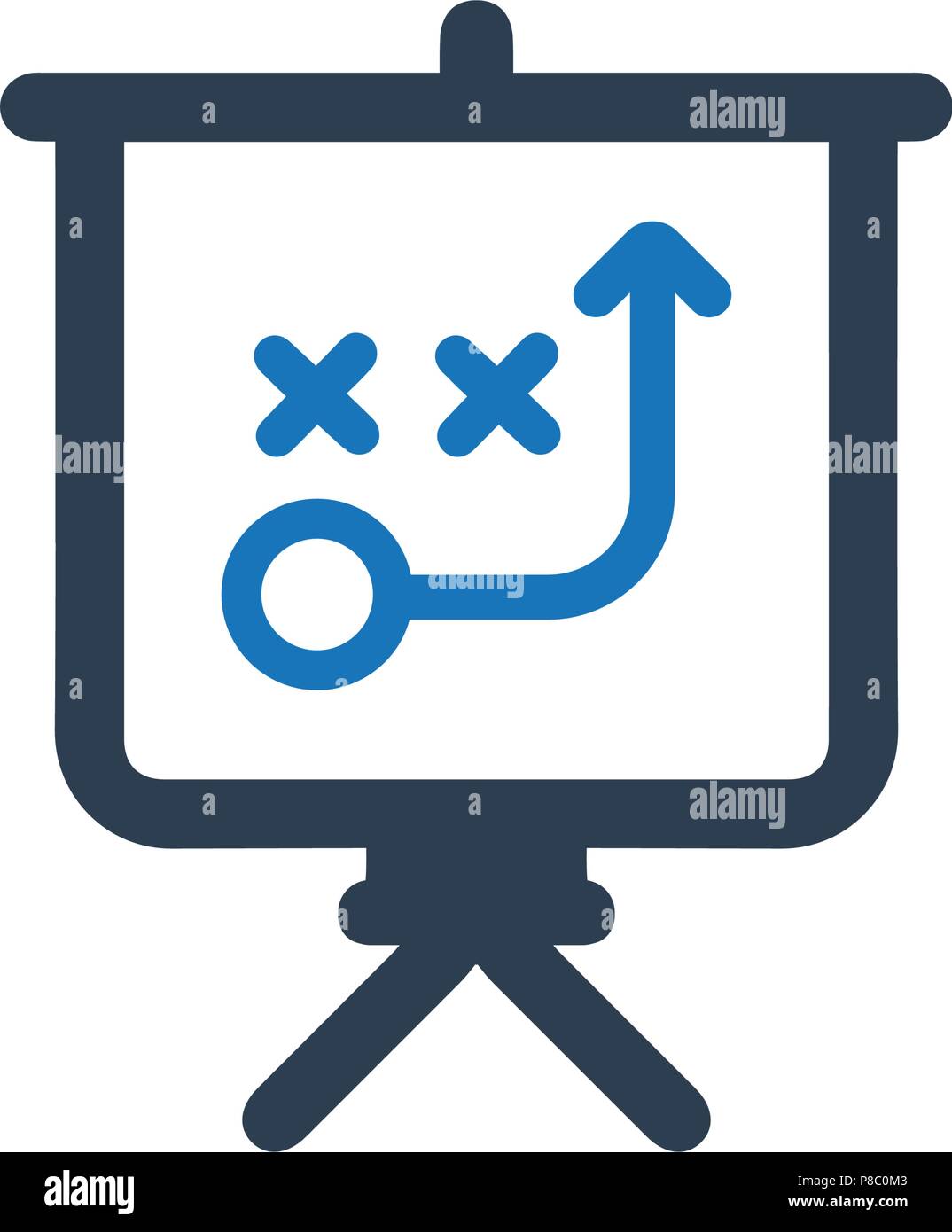 Presenting a Strategic Planning Icon Stock Vector Image & Art - Alamy