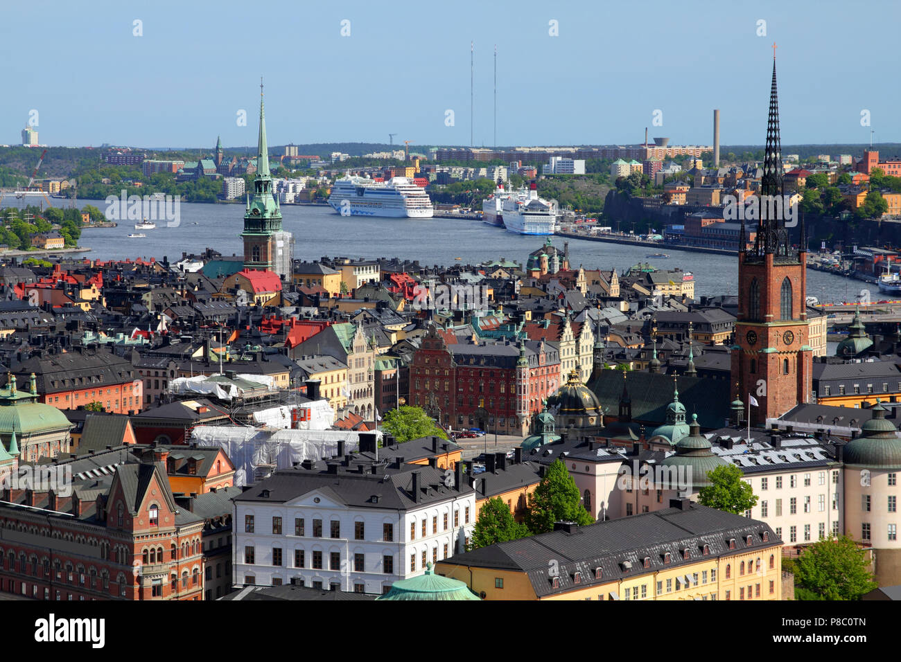 Stockholm, Sweden. View of famous Gamla Stan (the Old Town ...