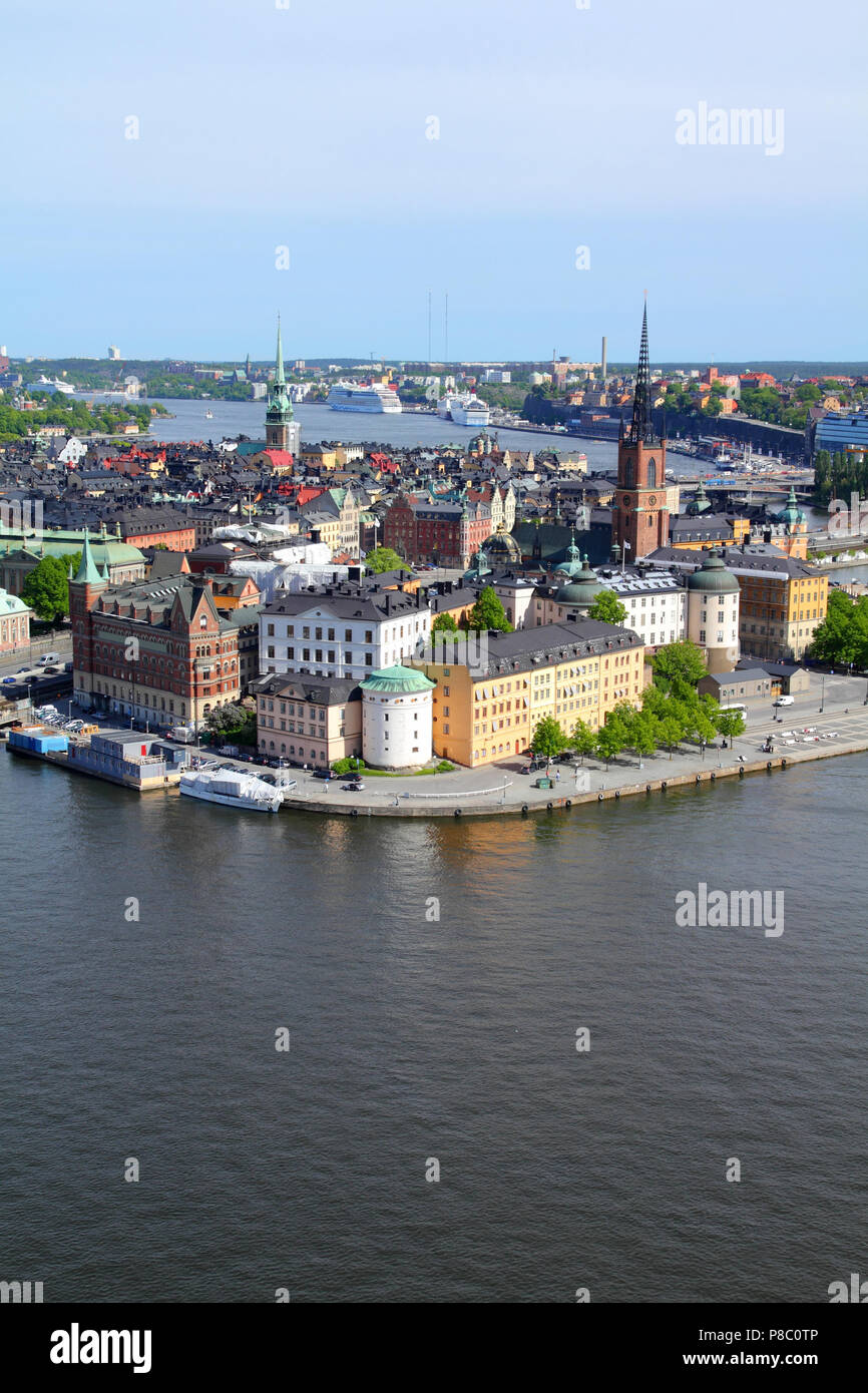 Stockholm, Sweden. View of famous Gamla Stan (the Old Town ...