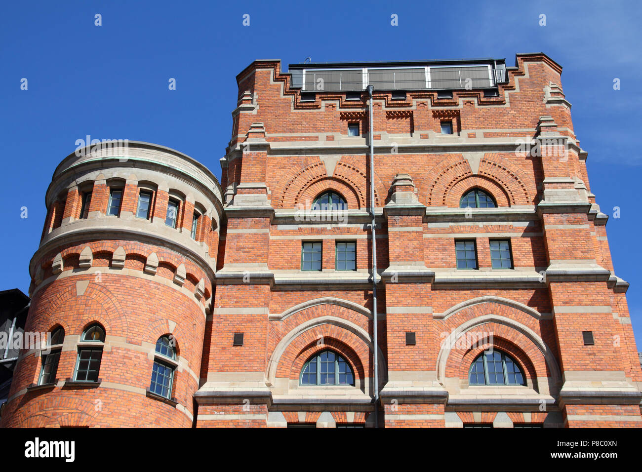 Stockholm, Sweden. MunchenBryggeriet - old brick building at Sodermalm ...