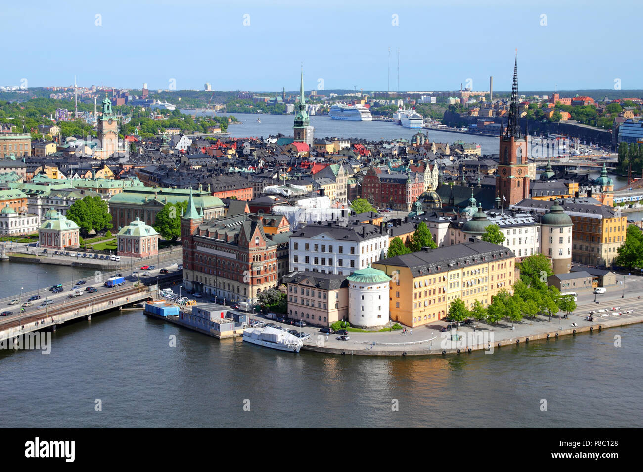 Stockholm, Sweden. View of famous Gamla Stan (the Old Town ...