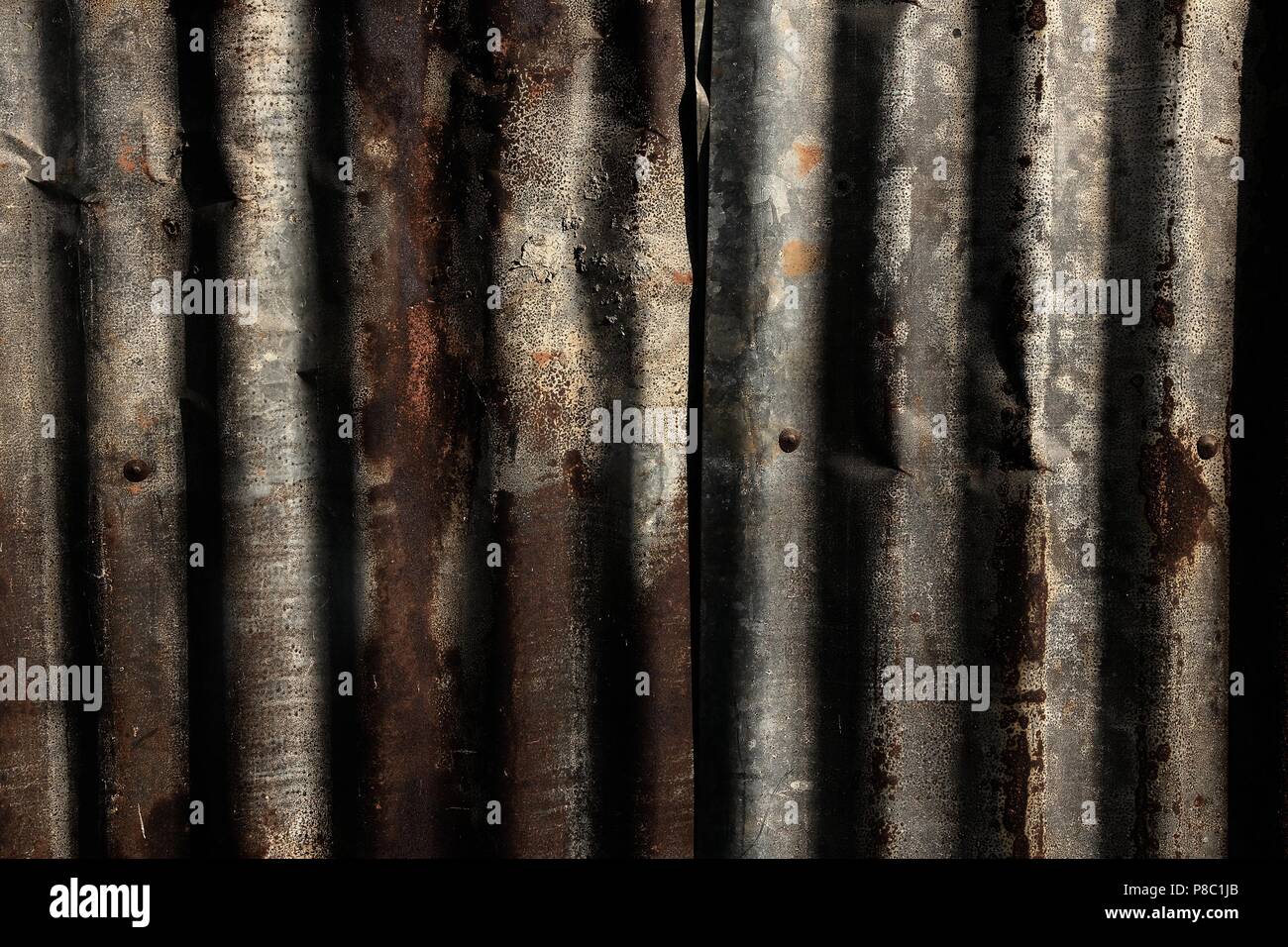 Old galvanized steel hi-res stock photography and images - Alamy
