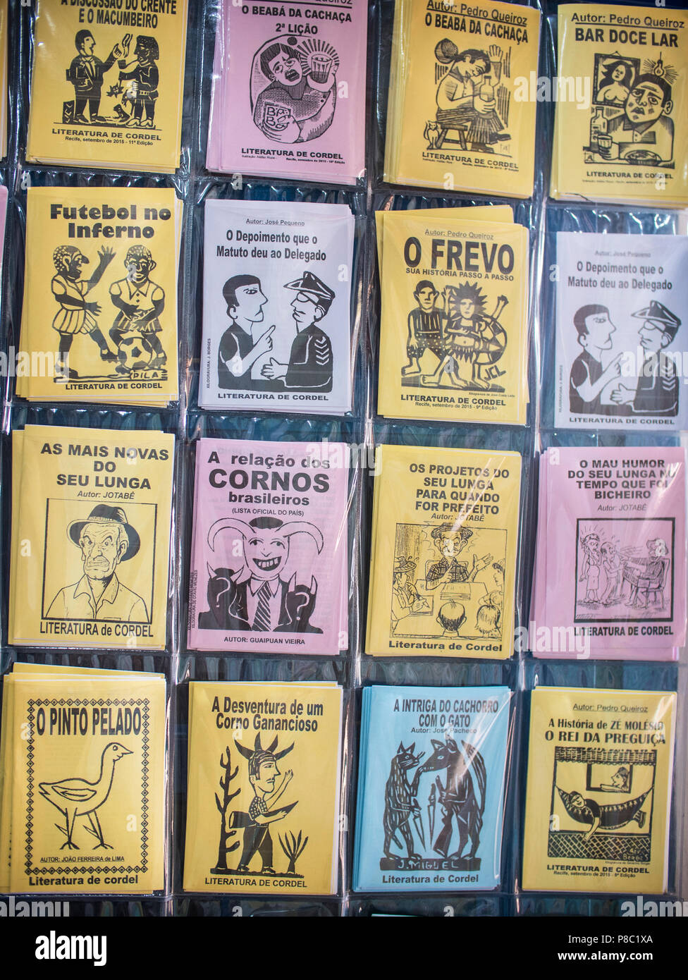 Brazilian poem booklets known as Literatura de Cordel from Pernambuco ...