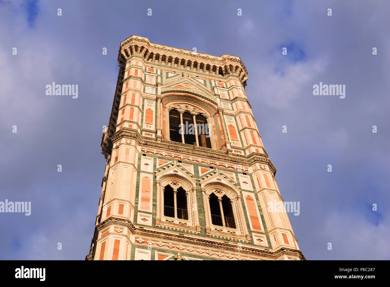 Florence, Italy. Giotto's Campanile in sunset light Stock Photo - Alamy