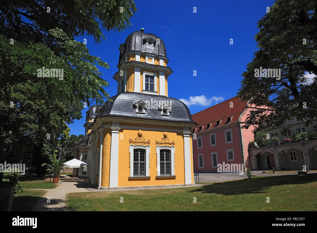 garden pavilion in the Park Juliusspital, Würzburg, Wuerzburg, Lower ...