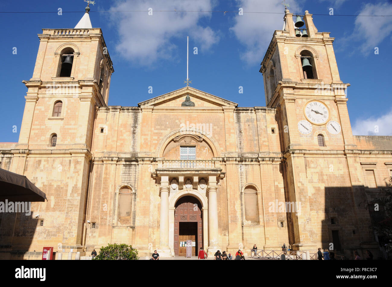 Malta Island: The Cathedral in the capital city Valetta Stock Photo - Alamy