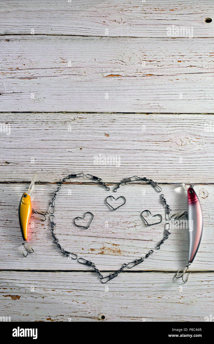 concept of love for the sport of fishing Stock Photo - Alamy