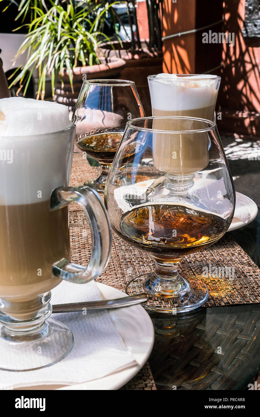 PUERTO VALLARTA, MEXICO - MARCH 10, 2018: Relax with a frothy coffee ...