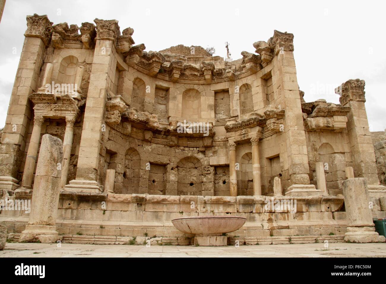 Ancient Roman temple, Jerash Stock Photo - Alamy