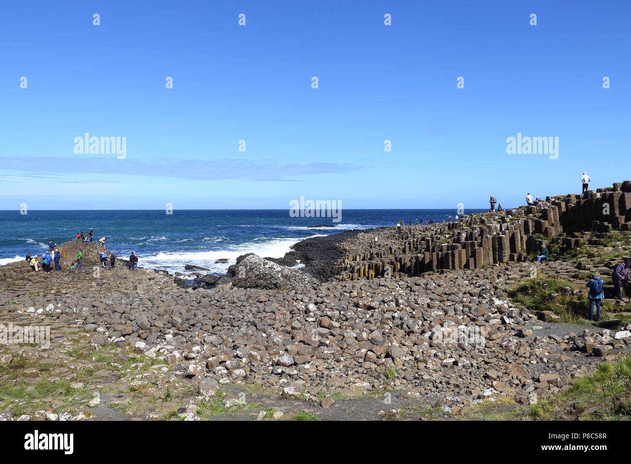 The Giant's Causeway is an area of about 40,000 interlocking basalt ...