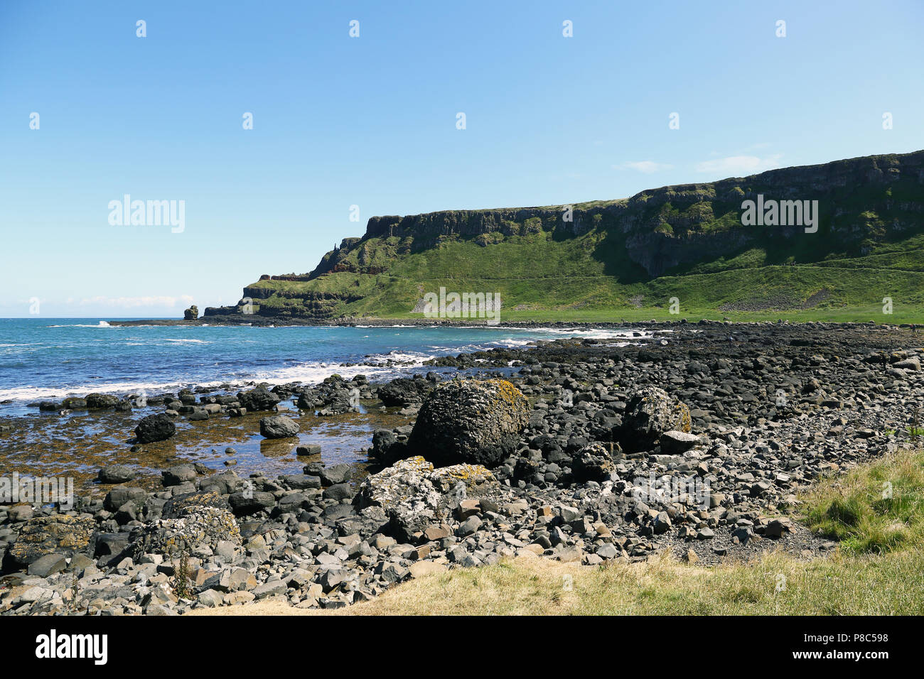 The Giant's Causeway is an area of about 40,000 interlocking basalt ...