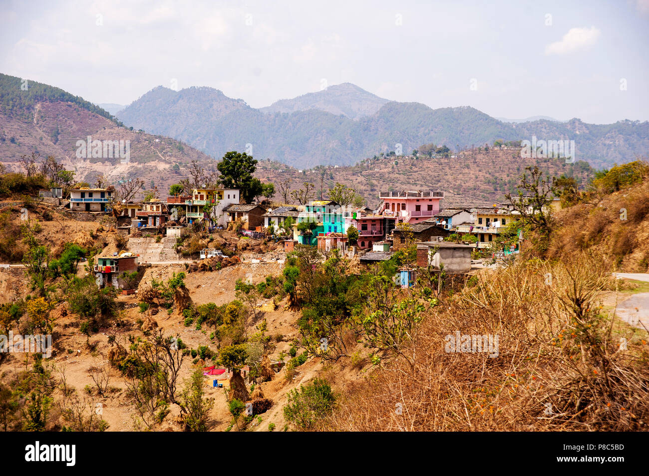 Remote village on the Kumaon Hills, Uttarakhand, India Stock Photo - Alamy