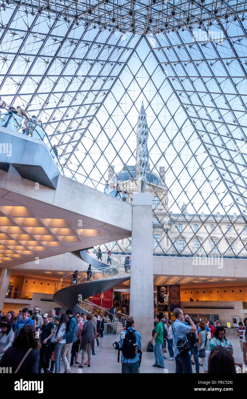 Louvre museum aerial view hi-res stock photography and images - Alamy