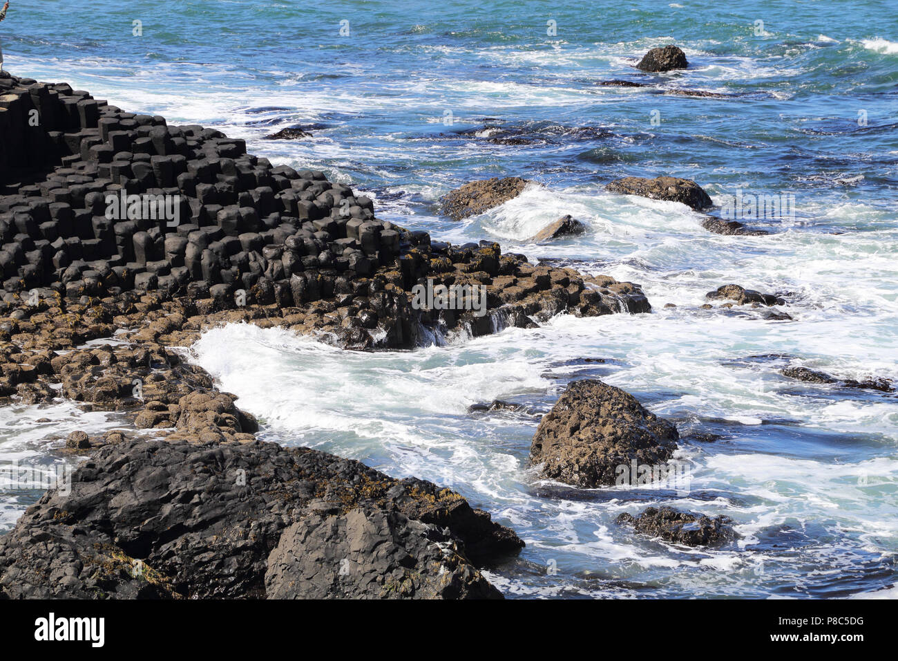 The Giant's Causeway is an area of about 40,000 interlocking basalt ...