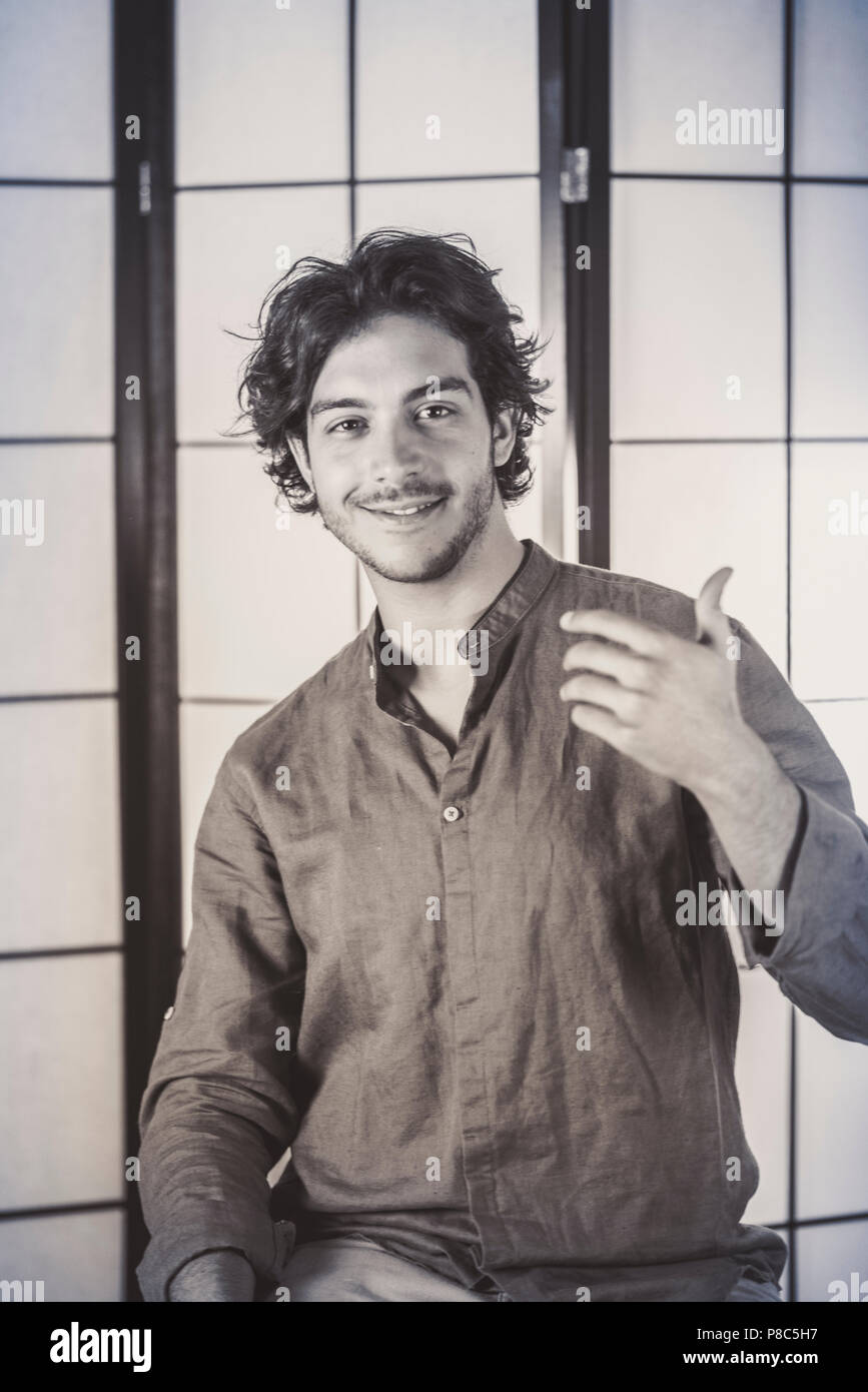 Chest up, man portrait hi-res stock photography and images - Alamy