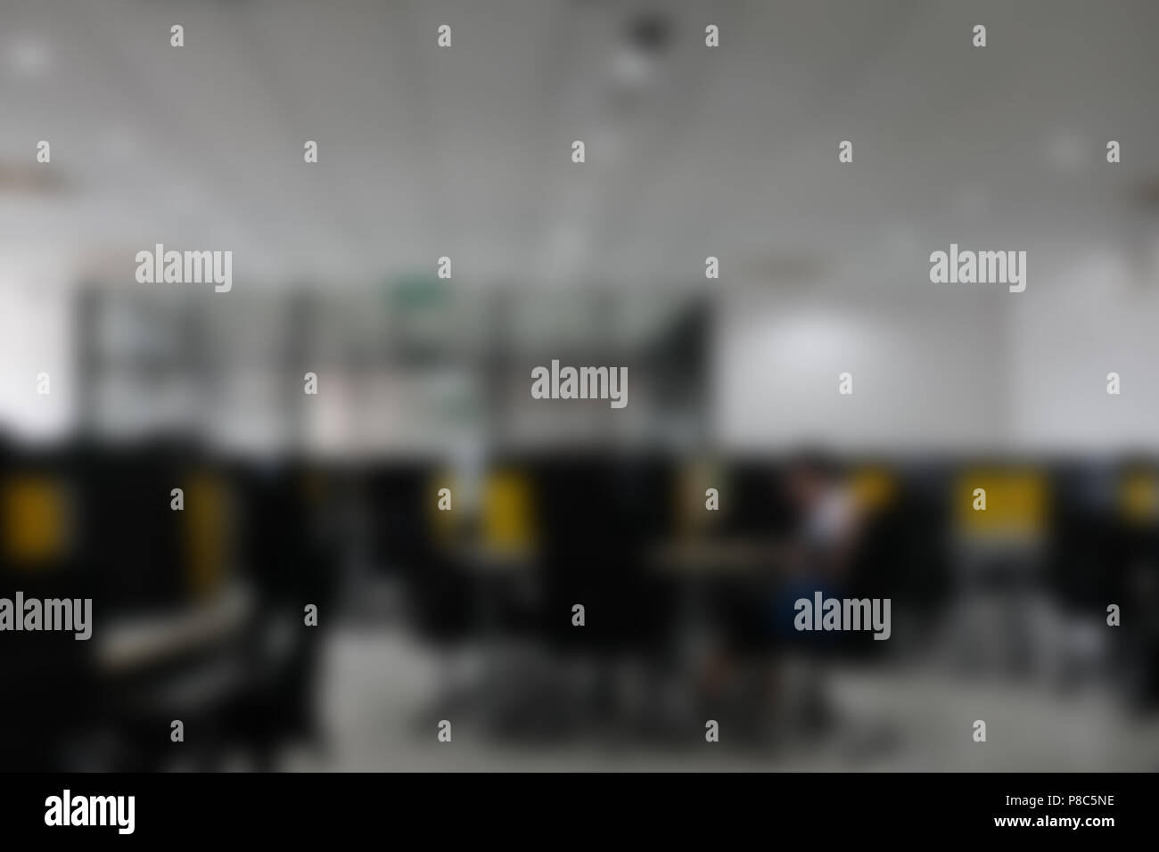 computer training room in university. lab classroom in college Stock ...