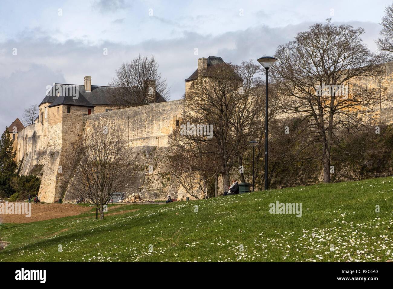 Caen medieval castle fortification hi-res stock photography and images ...