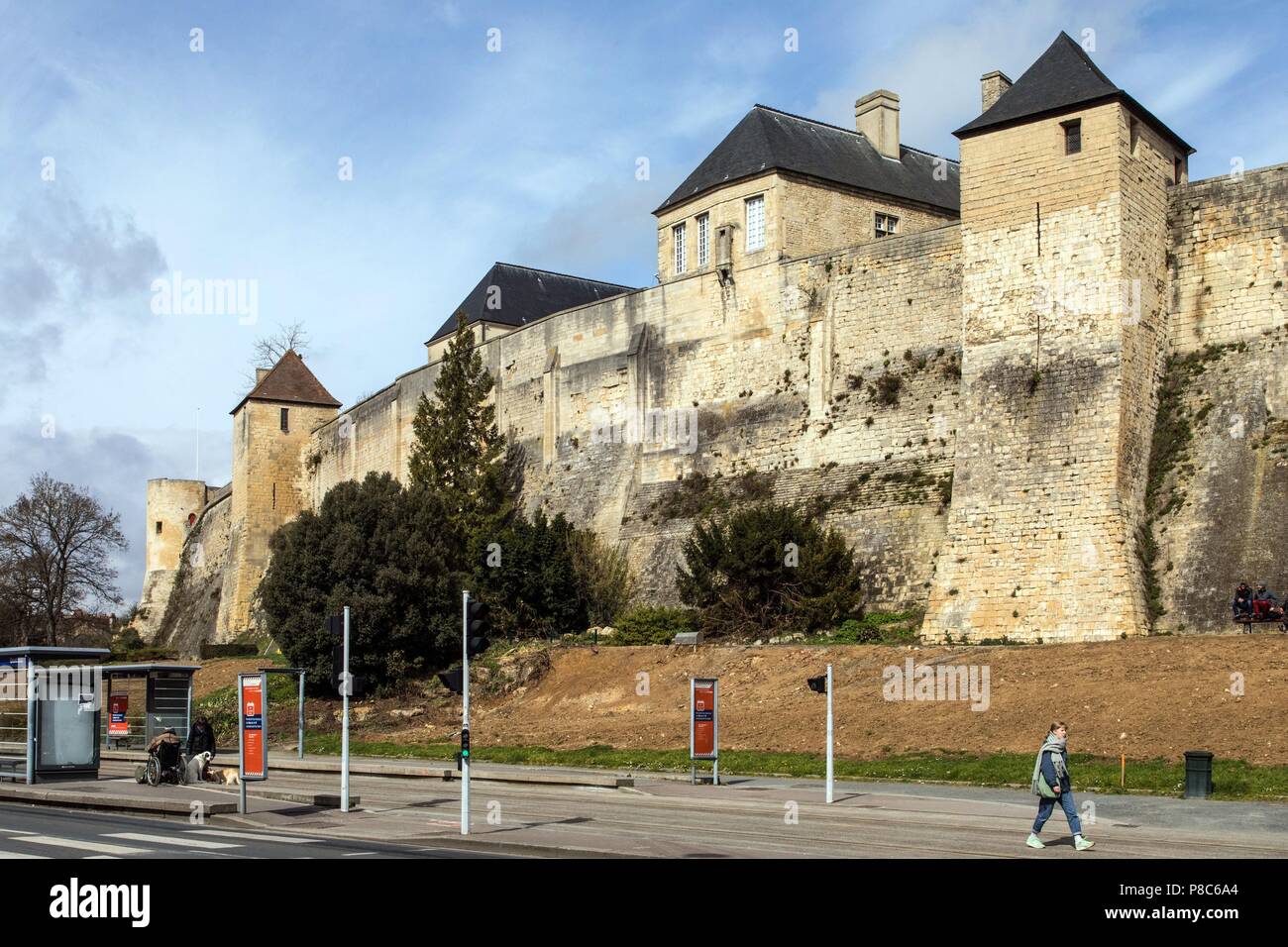 Caen medieval castle fortification hi-res stock photography and images ...
