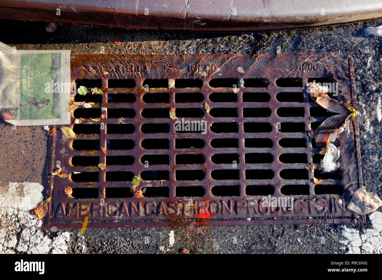 Storm sewer grate hi-res stock photography and images - Alamy