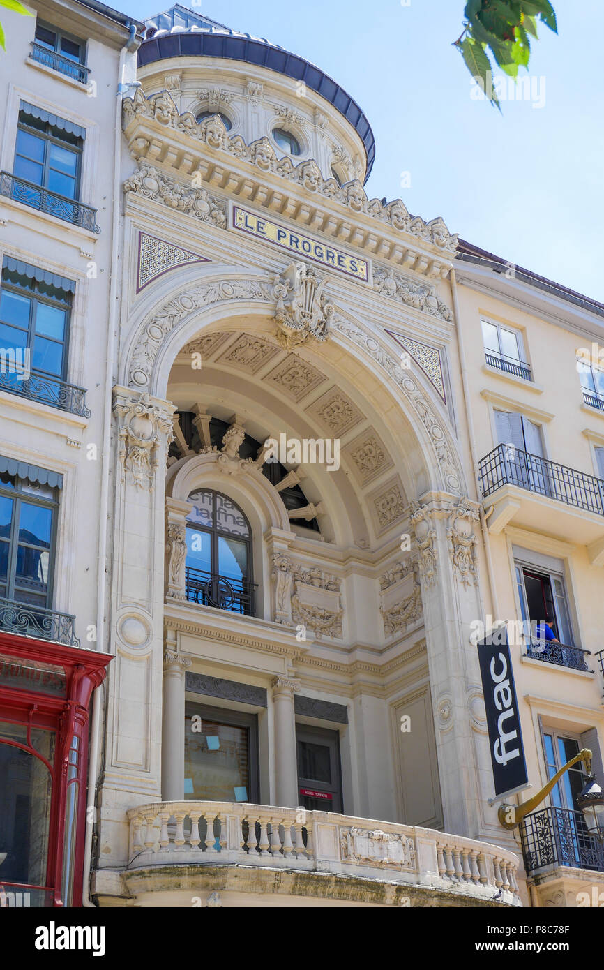 Le Progres building, Lyon, France Stock Photo - Alamy