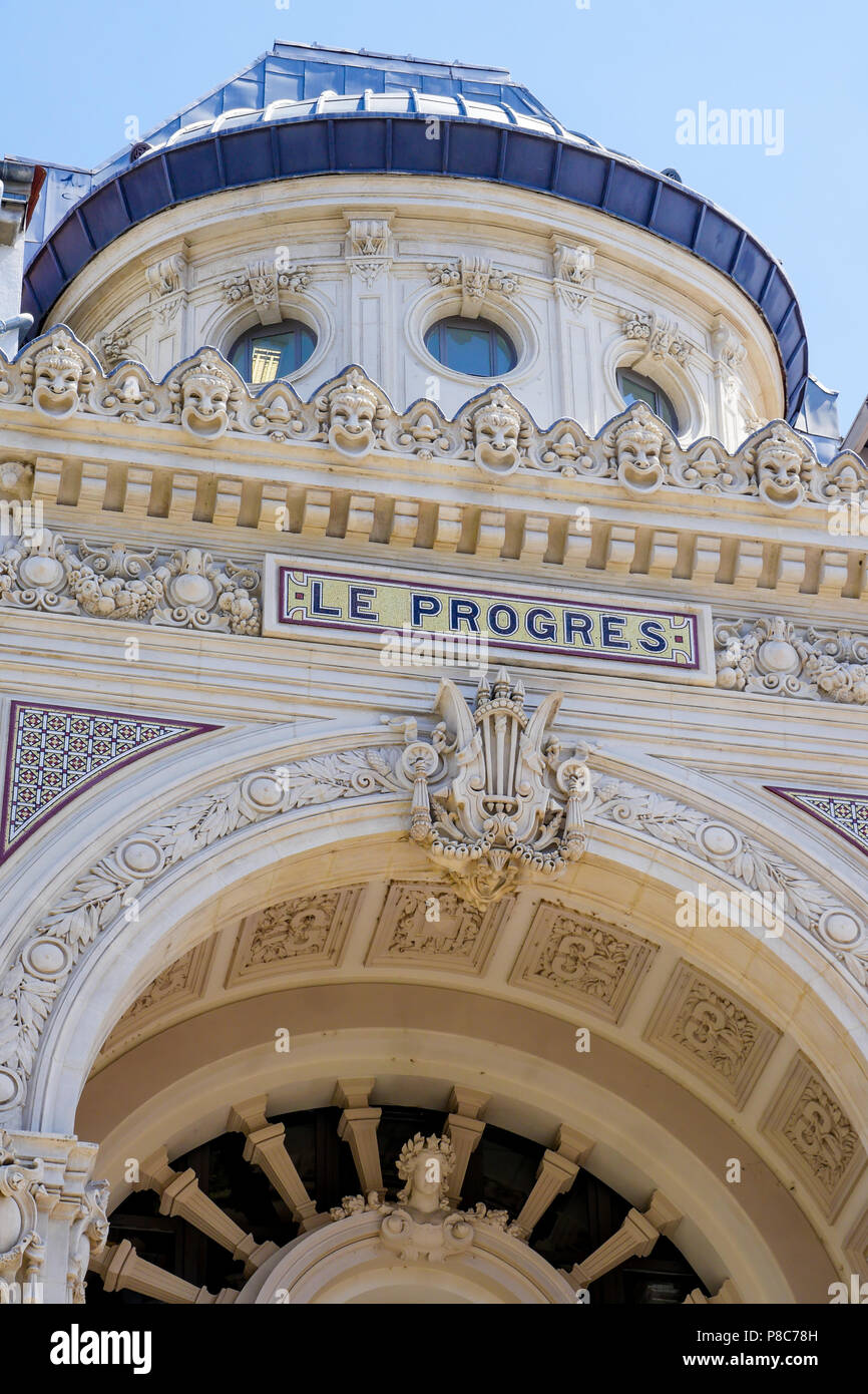 Le Progres building, Lyon, France Stock Photo - Alamy