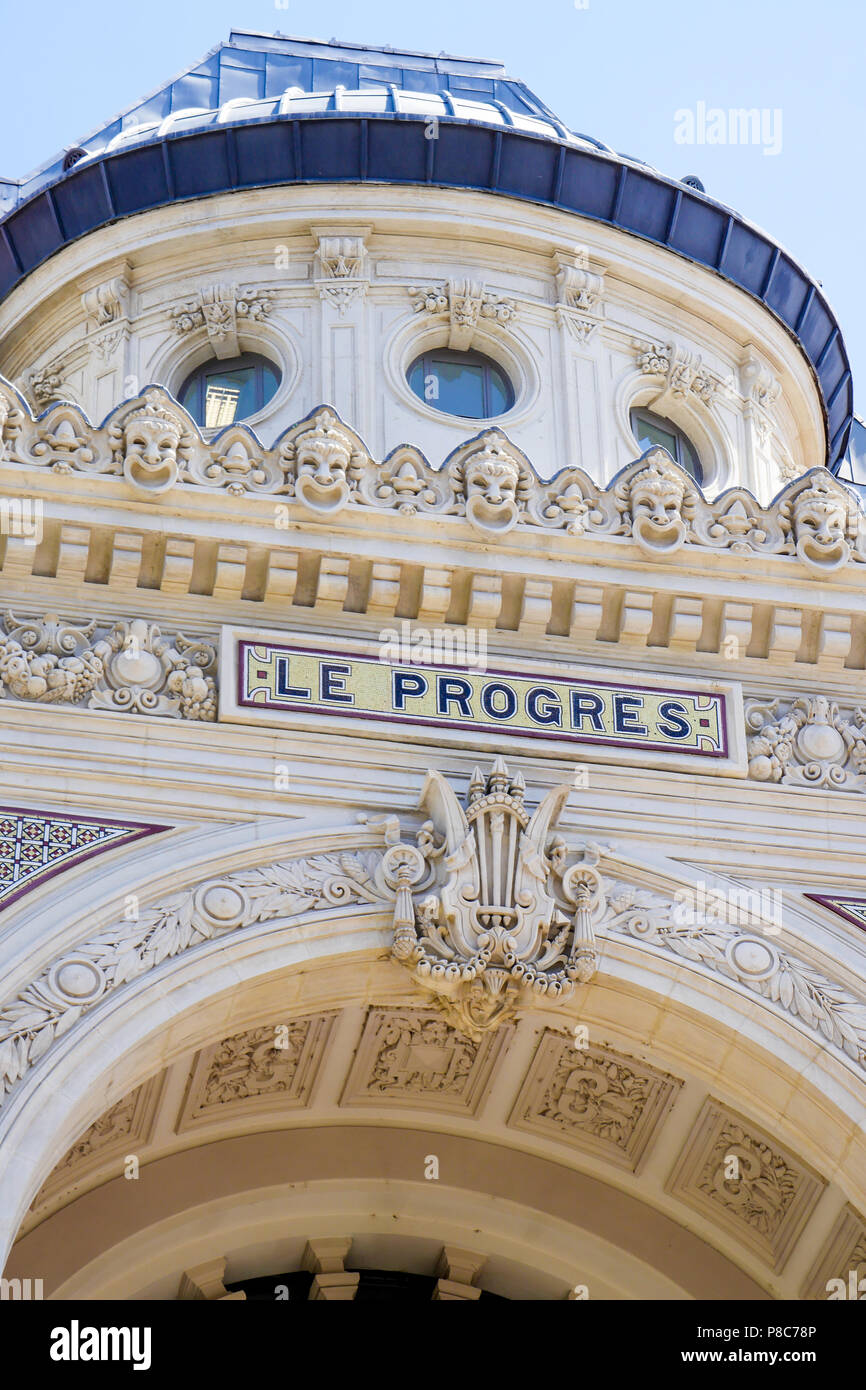 Le Progres building, Lyon, France Stock Photo - Alamy