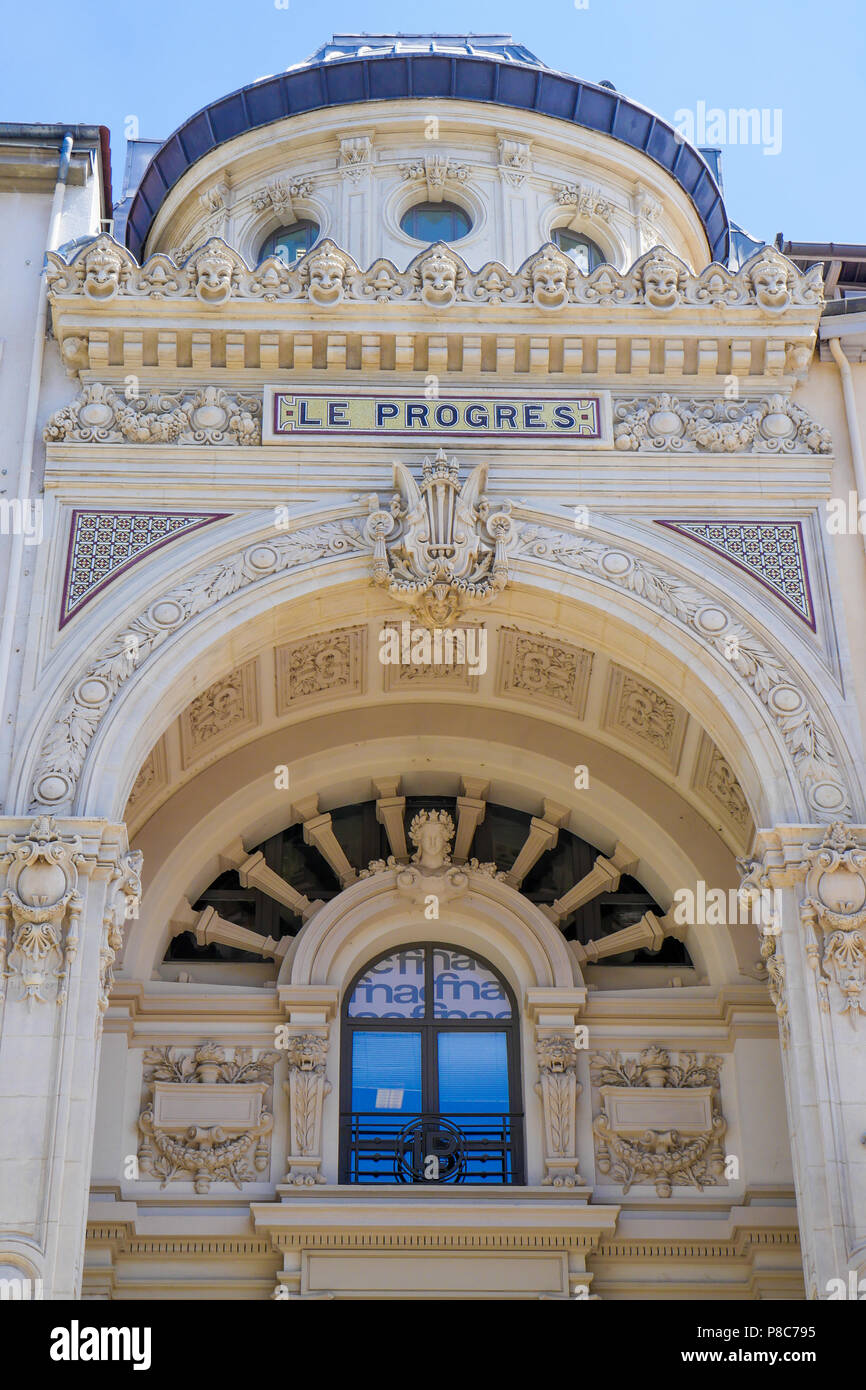 Le Progres building, Lyon, France Stock Photo - Alamy