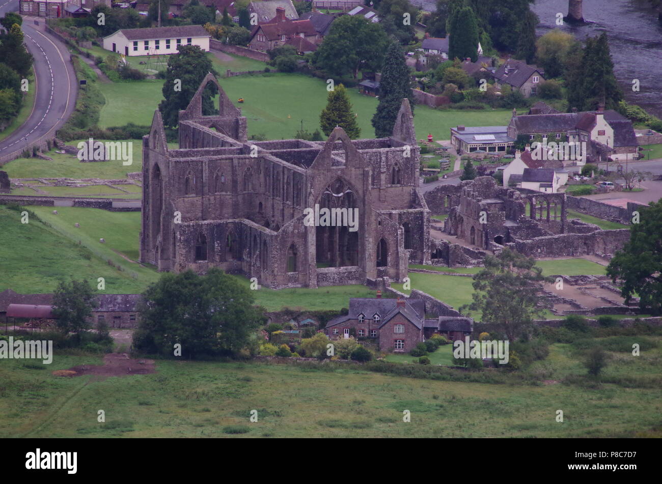 View of Tintern Abbey from the Devil's Pulpit. John o' groats ...