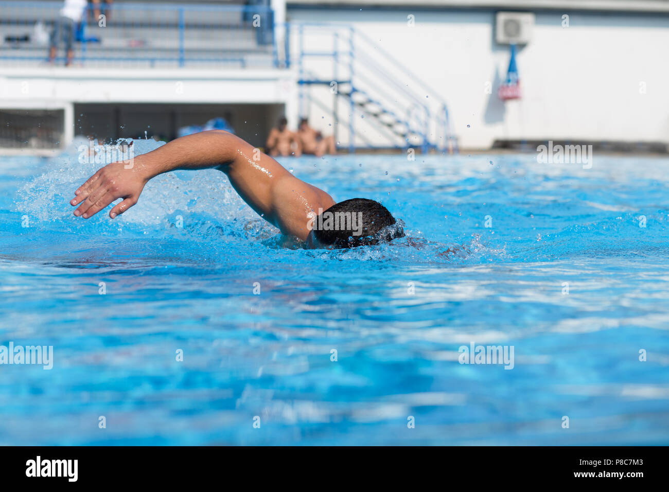 Man pool handsome hi-res stock photography and images - Alamy