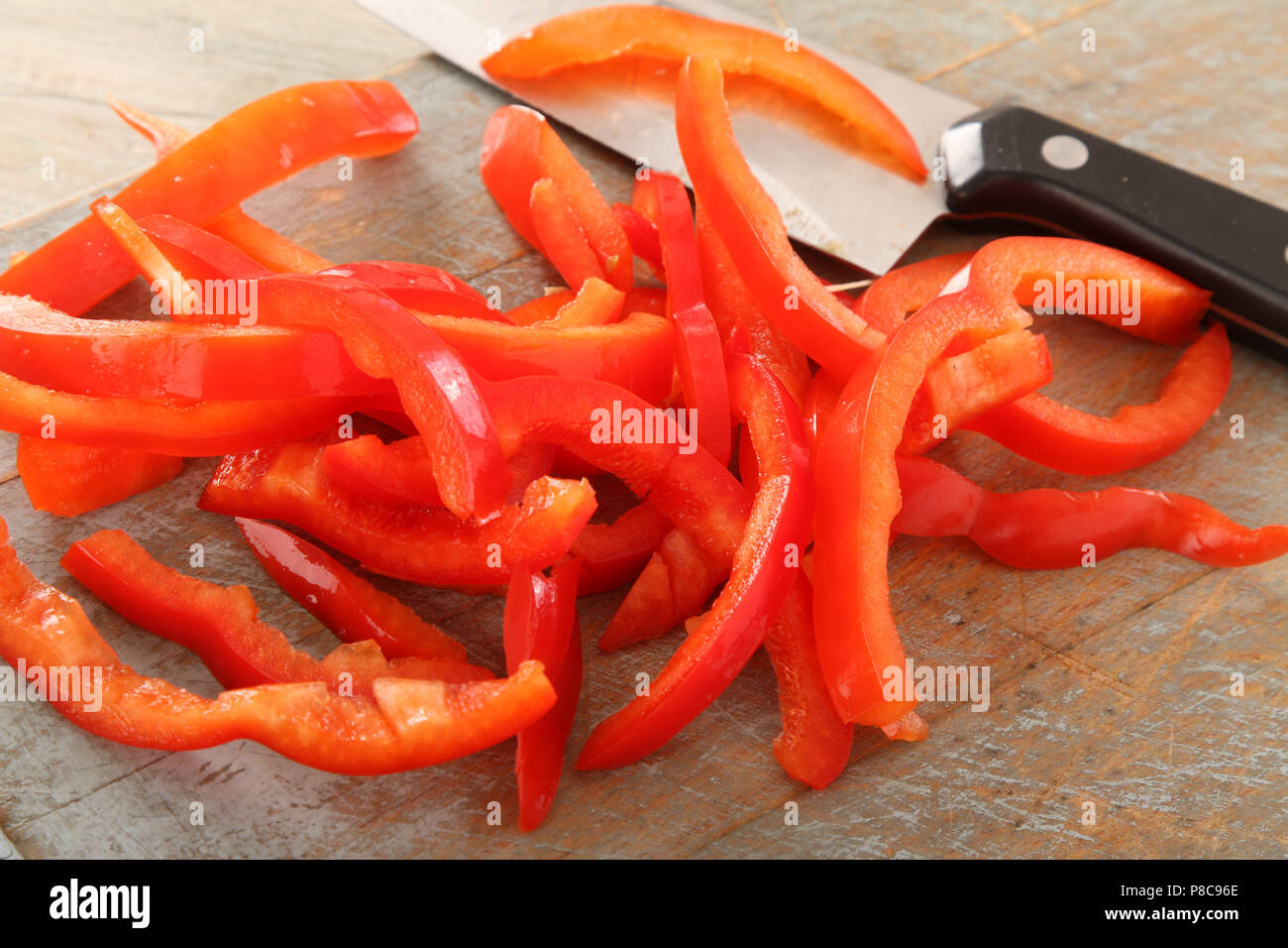 Julienne capsicum peppers hi-res stock photography and images - Alamy