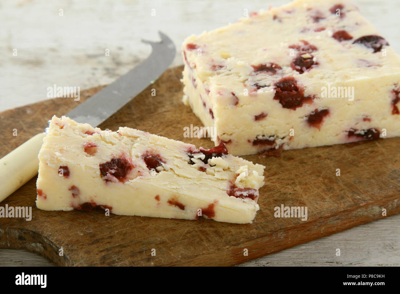 traditional wensleydale cheese Stock Photo - Alamy
