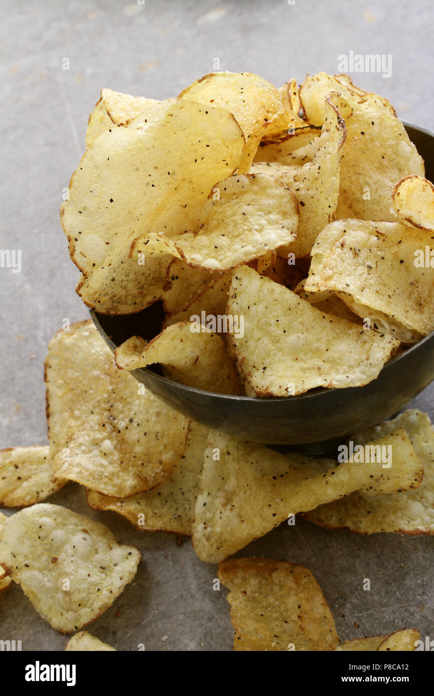potato crisp chips Stock Photo - Alamy