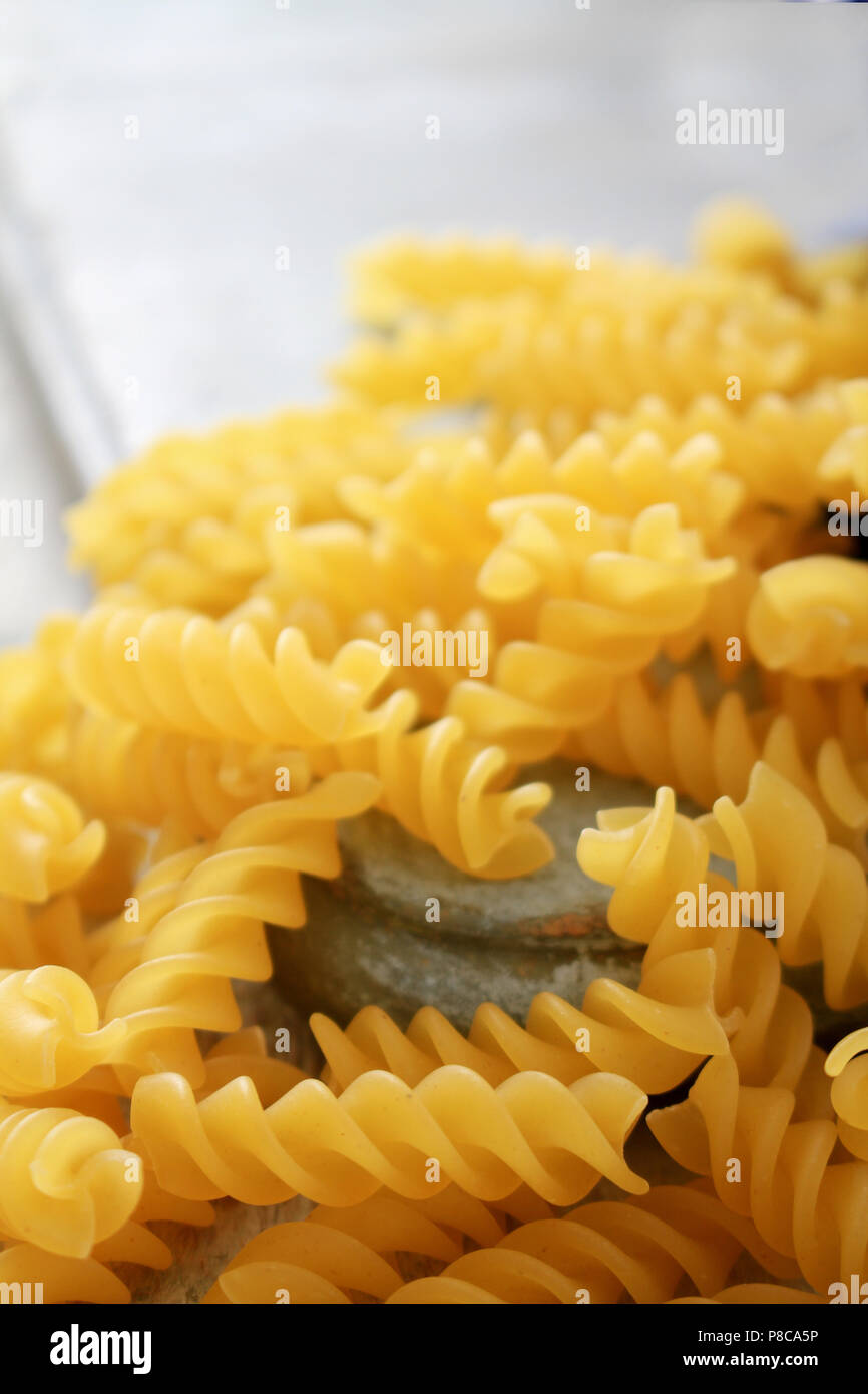 dried Italian pasta fusilli Stock Photo - Alamy