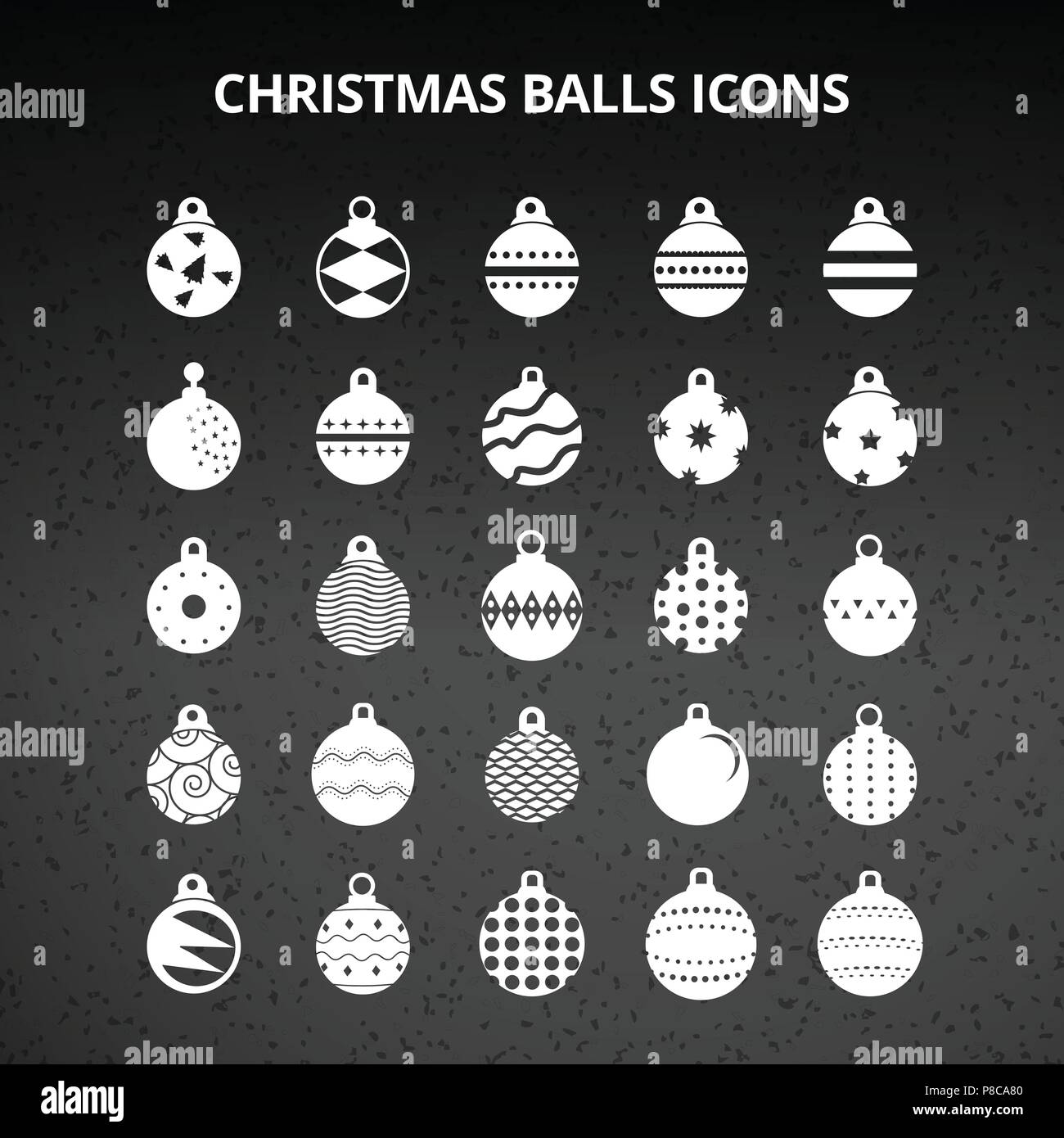 Christmas Balls Icons - For web design and application interface, also ...