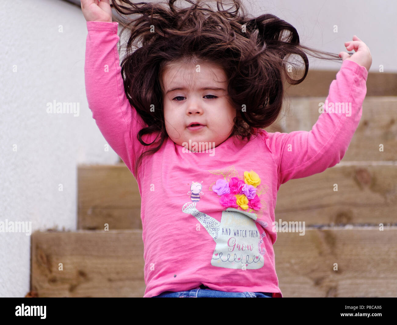 Baby girl white 20 months old big Natural Brown hair, Robert Taylor ...