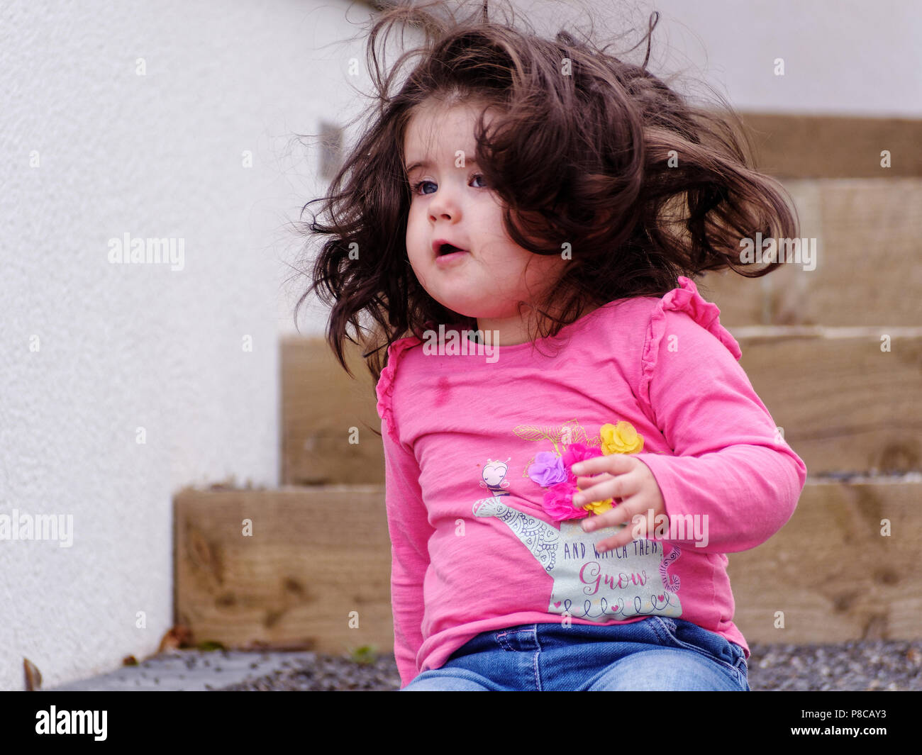 20 month girl top knot hi-res stock photography and images - Alamy