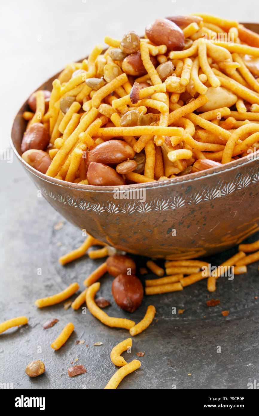 Indian bombay mix Stock Photo - Alamy