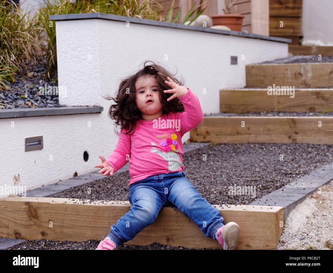 Baby girl white 20 months old big Natural Brown hair, Robert Taylor ...