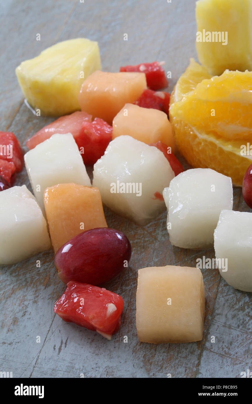 mixed fruit salad Stock Photo - Alamy