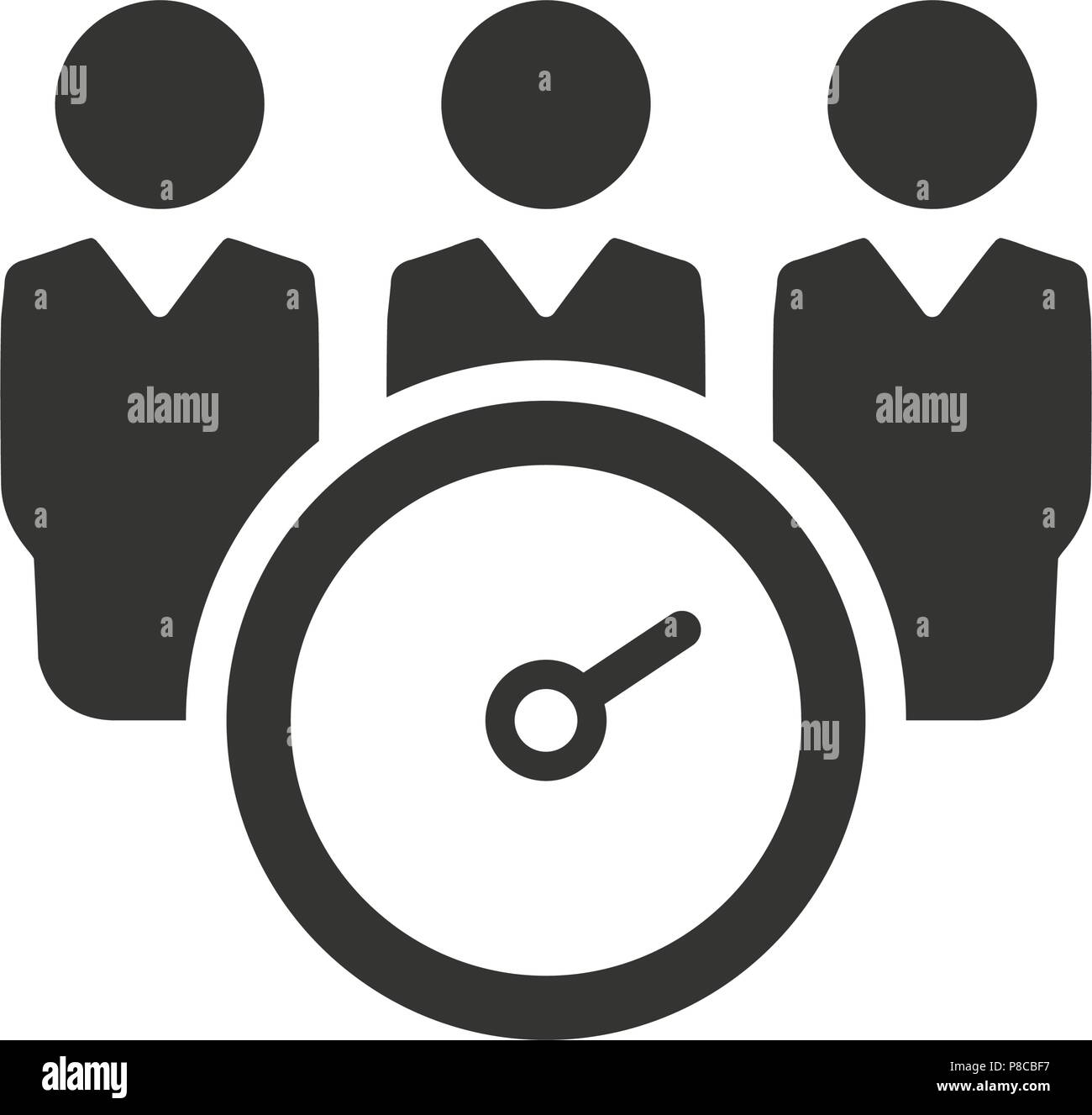 Meeting Time Icon Stock Vector Image & Art - Alamy